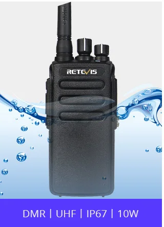 Retevis Rt84 Dmr Dual Band Walkie Talkie 5w Vhf Uhf Dmr Vfo Digital ...