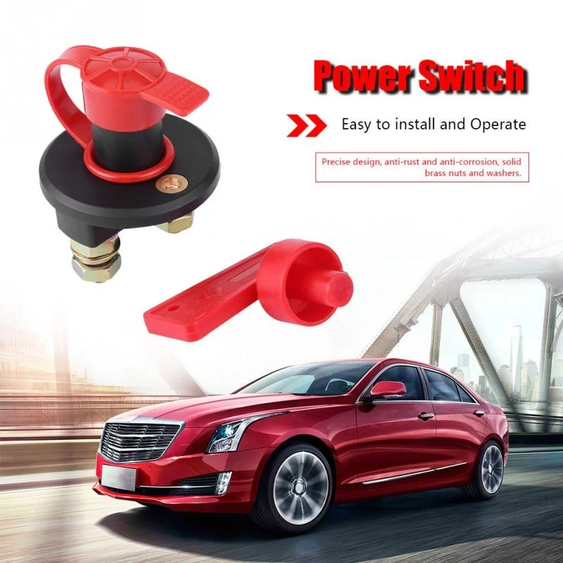 12v 24v Universal Car Battery Disconnect Switch Power Isolator Cut Off