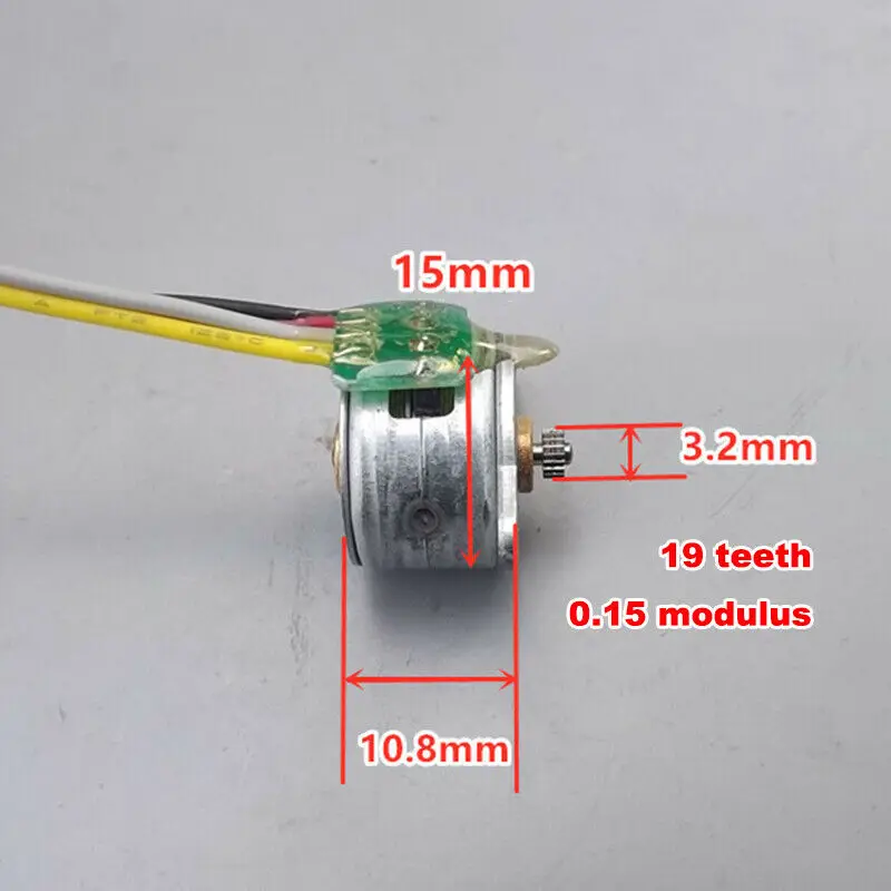 Mini 15mm Stepper Motor 2-phase 4-wire 18 Degree Stepping Motor With ...