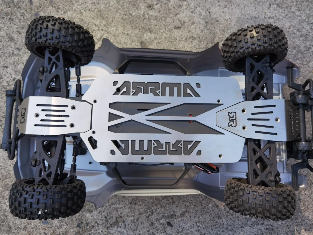 Stainless Steel Main Chassis Plate for JGRACING Arrma SENTON 3S 1/10 ...