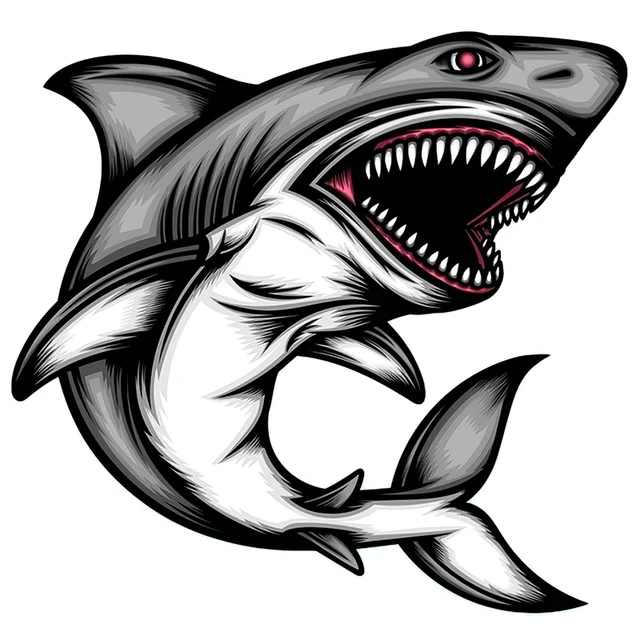Buff Shark Drawing