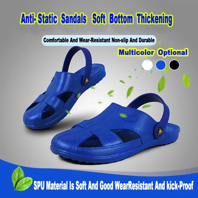 Anti-static Slippers Safety Shoes Man and Women for Work Non-slip ...