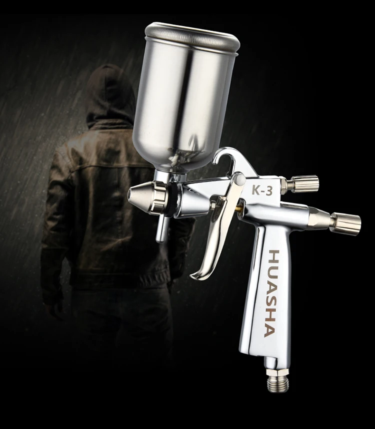 Upgrade Professional Spray Gun K-3 Pneumatic tool 0.5mm 150ml Mini Air ...