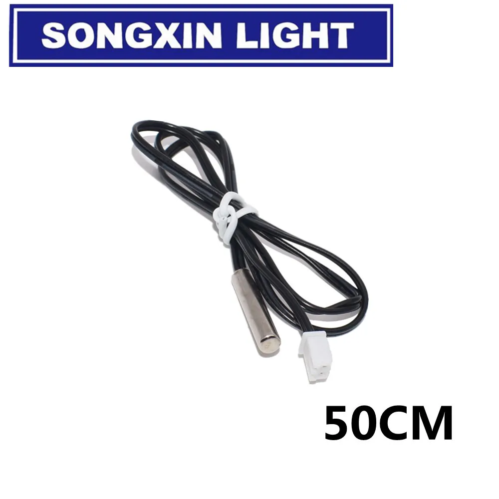 SX 50CM NTC Thermistor Temperature Sensor Waterproof Probe Wire 10K 1% ...