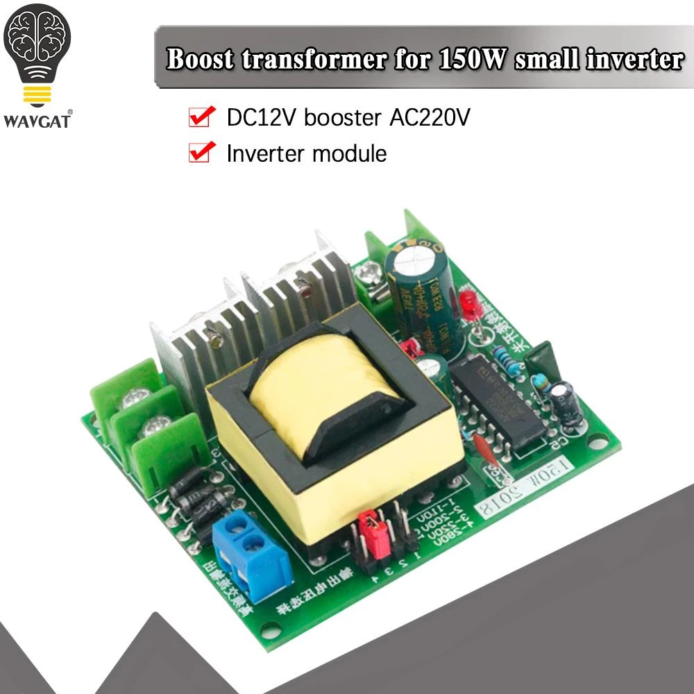 Wavgat 150w Dc-ac Converter Booster Module 12v To 110v 200v 220v 280v ...