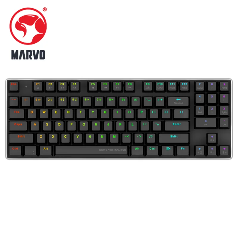MARVO KG934 RGB Mechanical Gaming Keyboard Compact 89 Keys ...