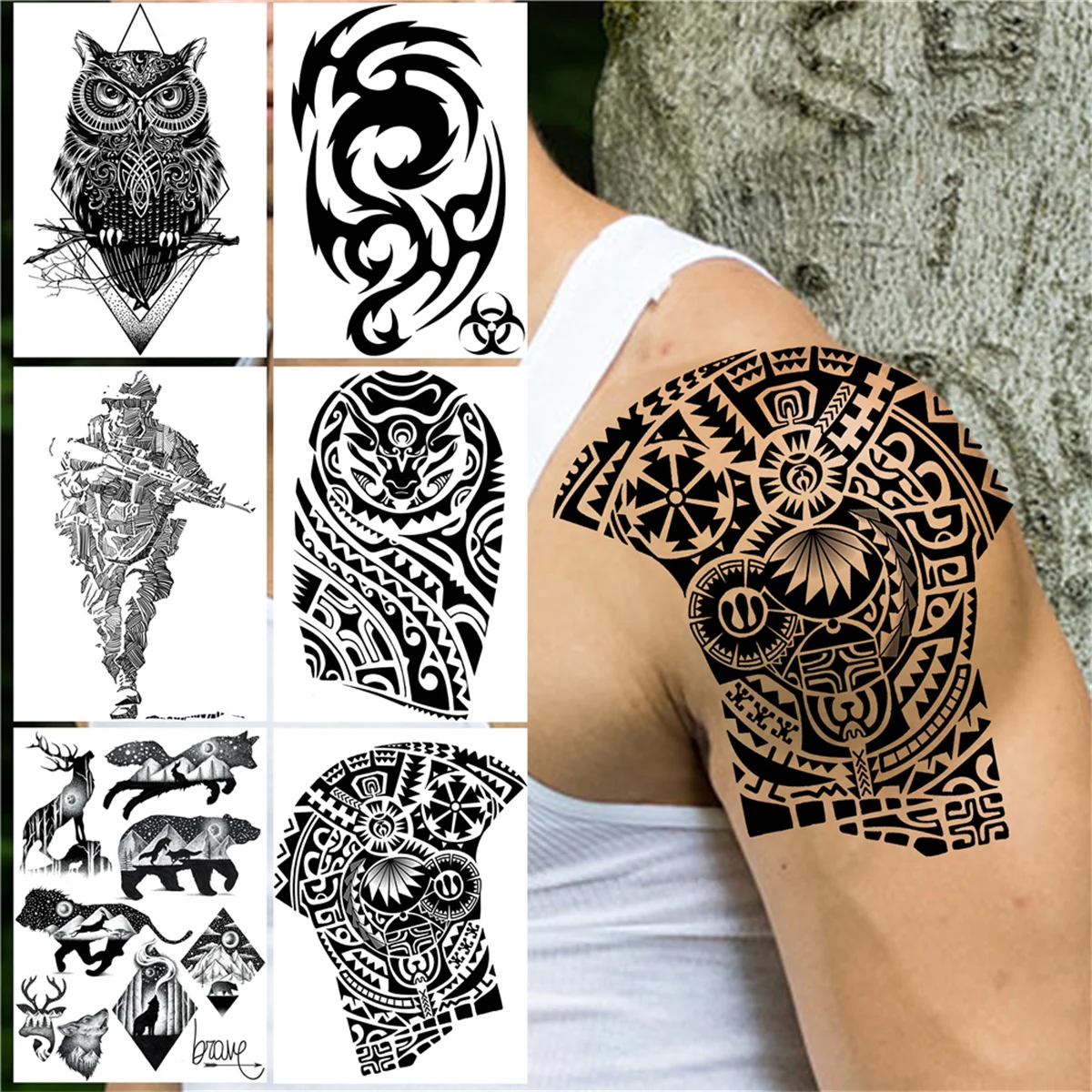 Tribal Solar System Tattoos