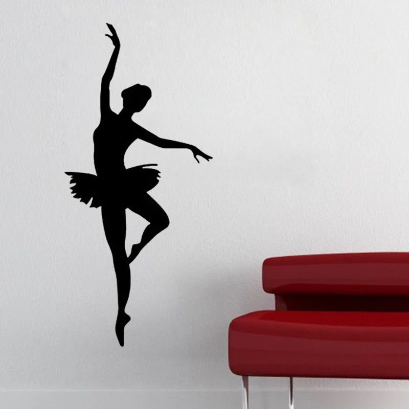 Ballerina Silhouette Dance Wall Sticker Car Vinyl Decal Mural Art Decor ...