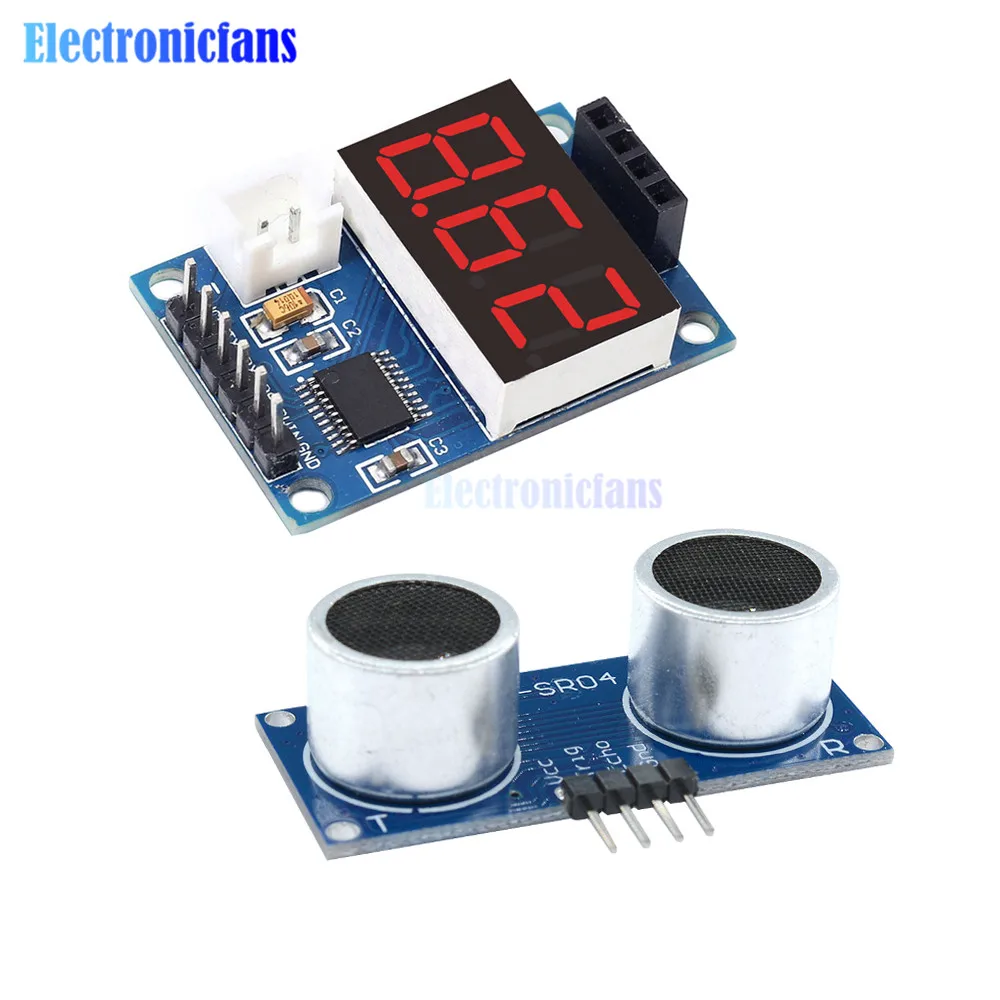 HC SR04P Ultrasonic Sensor HC SR04 Measuring Distance Sensor LED ...