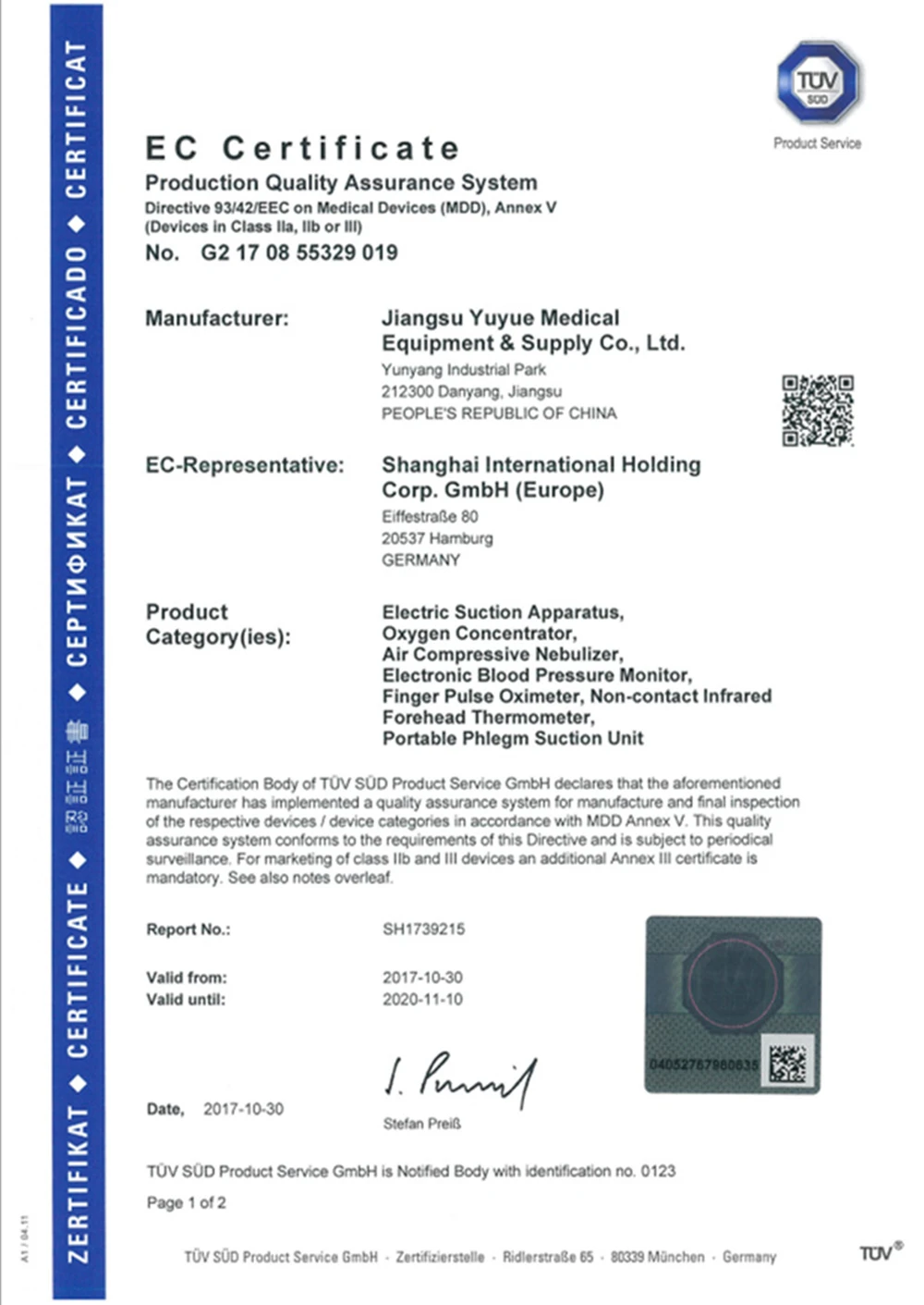 Yuwell YH-820 Cpap Machine Bi-level Sleep Apnea Machine Auto Cpap ...