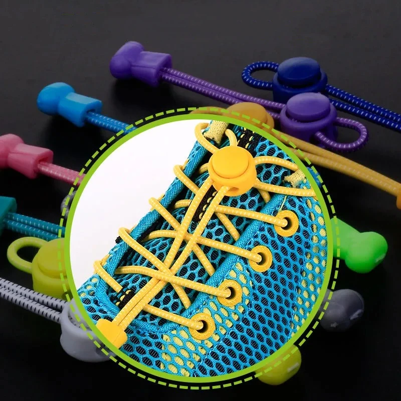 1-Pair-22-Colors-Elastic-Hiking-Shoelaces-Round-Locking-No-Tie-Shoe ...
