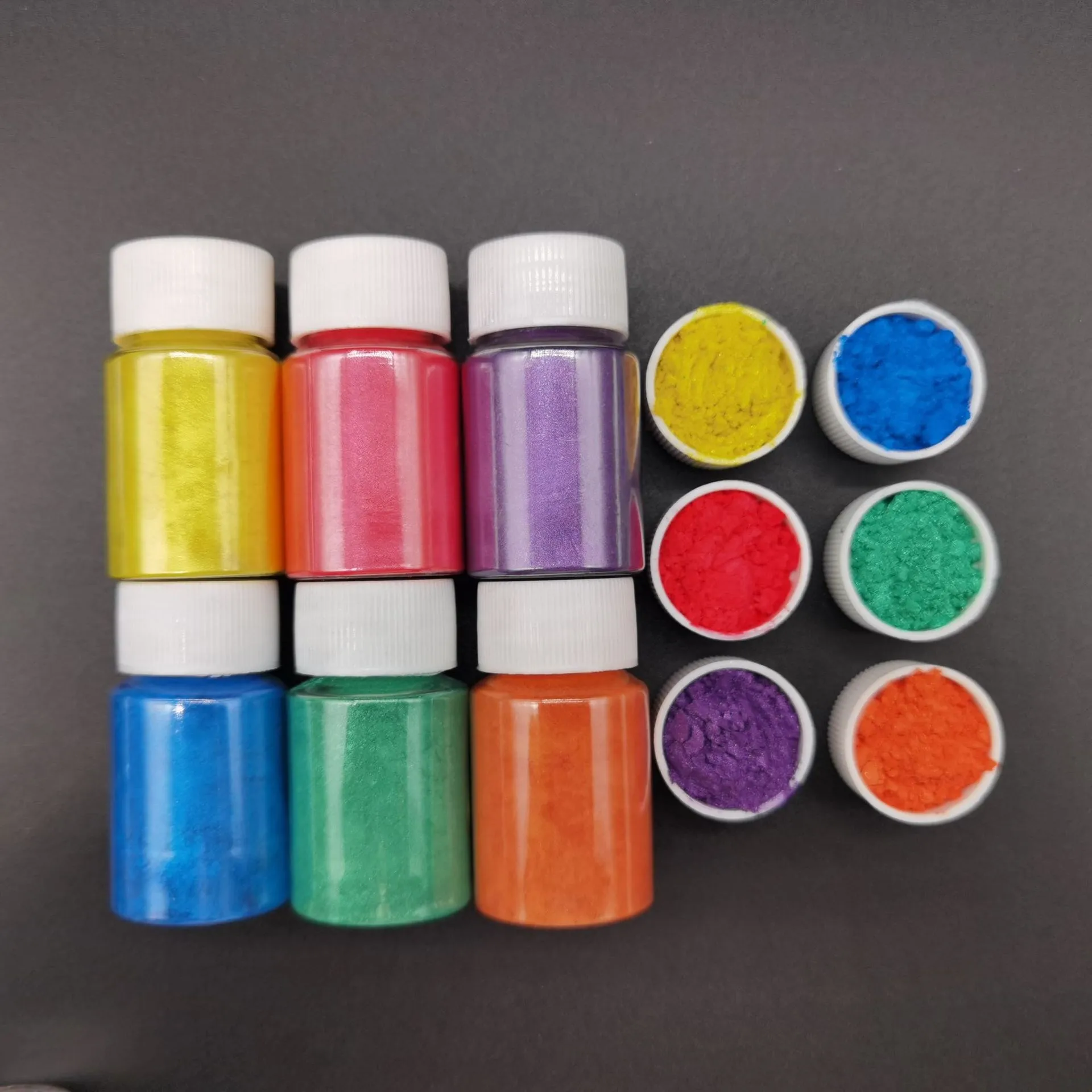 5g Doré Poudre Flash de perles en résine époxy, 6 couleurs, Pigment de perle, colorant naturel ...