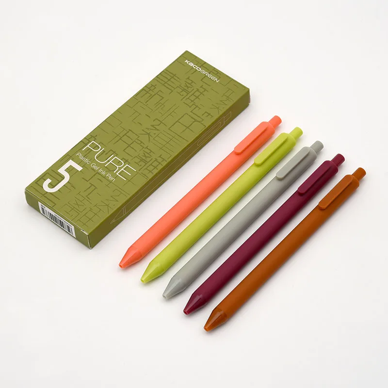 STYLO,10pc Black ink--Stylo Kaco Gel avec recharge, 5 pièces-paquet ...