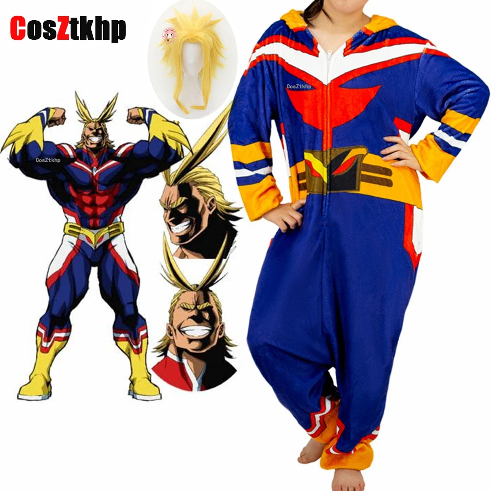 New Anime My Hero Academia Meetlife All Might Cosplay Costume Cartoon ...