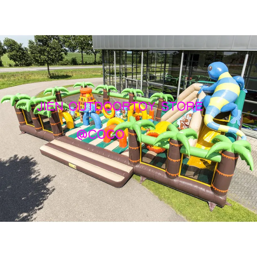 Free Ship To Sea Port, 2019 Giant Inflatable City Playground Obstacle ...