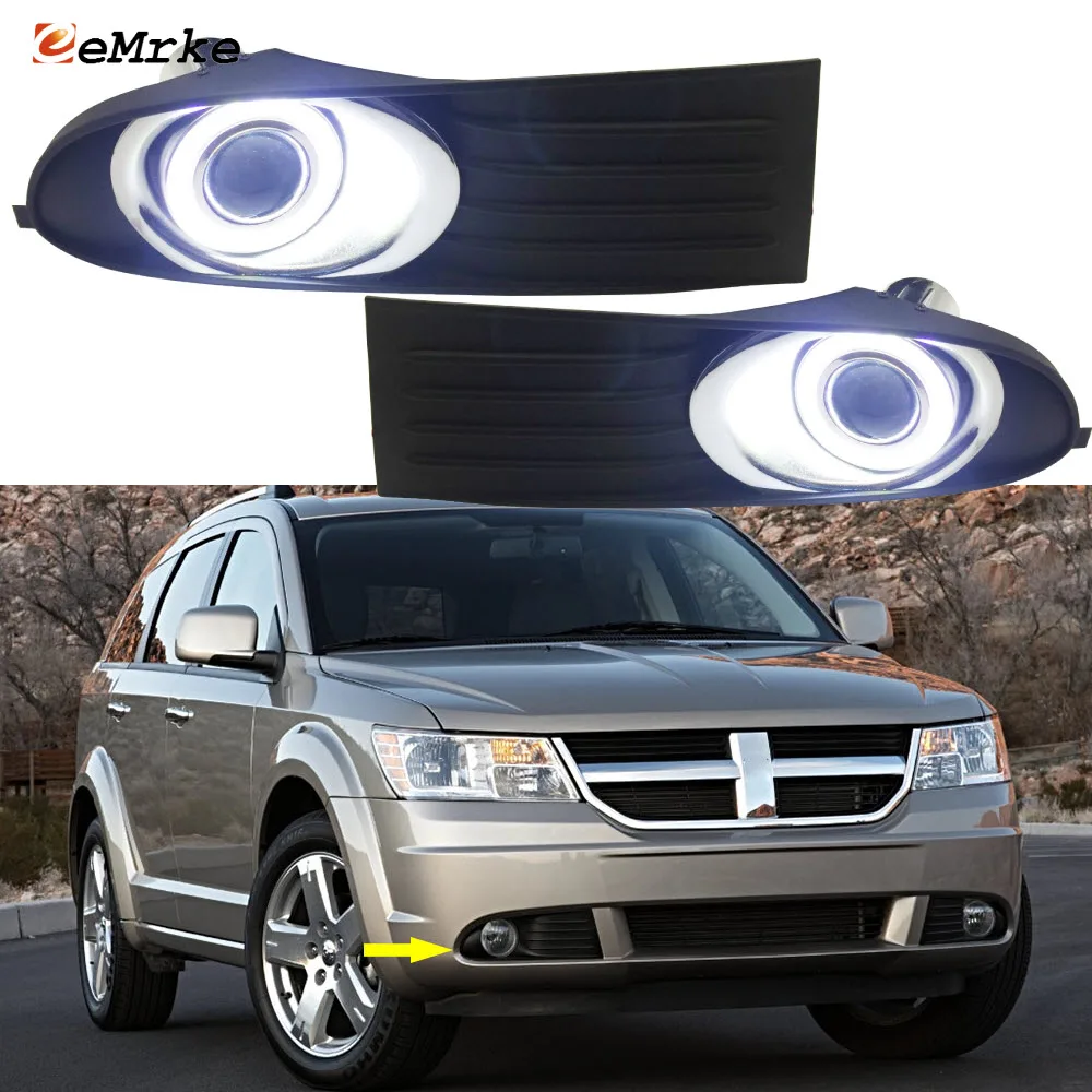 For Dodge Journey R/T SXT JC 2009 2011 3in1 Led Angel Eye DRL Signal ...