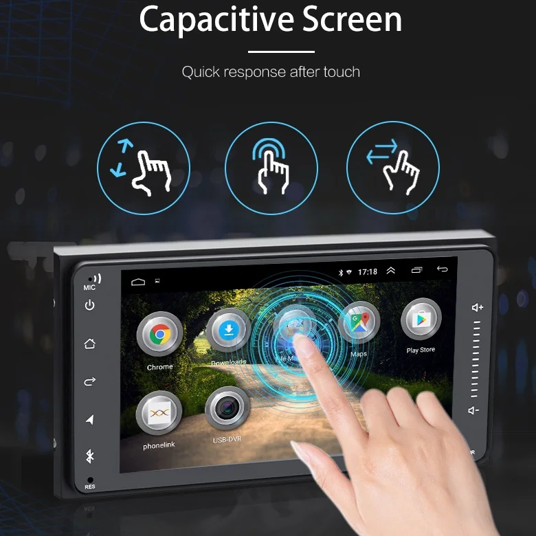 2 din автомагнитола 7 дюймов HD дисплей Авторадио мультимедийный плеер ...