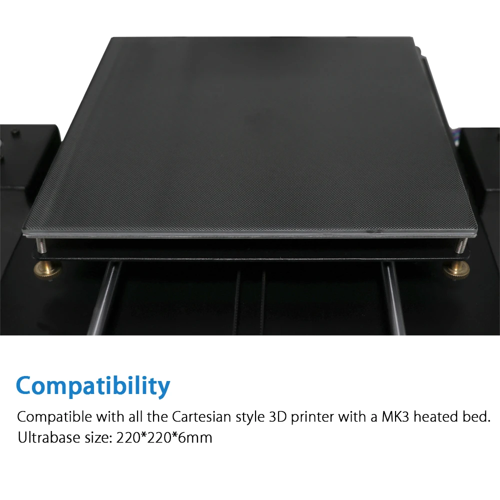 220x220 12V heatbed Ultrabase 3D printer Platform Build Surface Glass ...