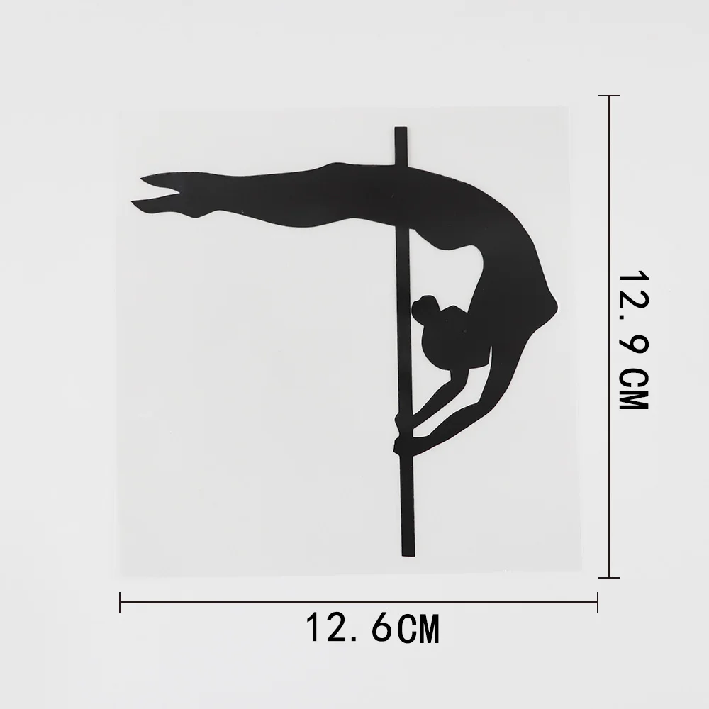 12.6CMX12.9CM Sexy Girl Pole Dancing Dancer Decal Vinyl Car Sticker ...