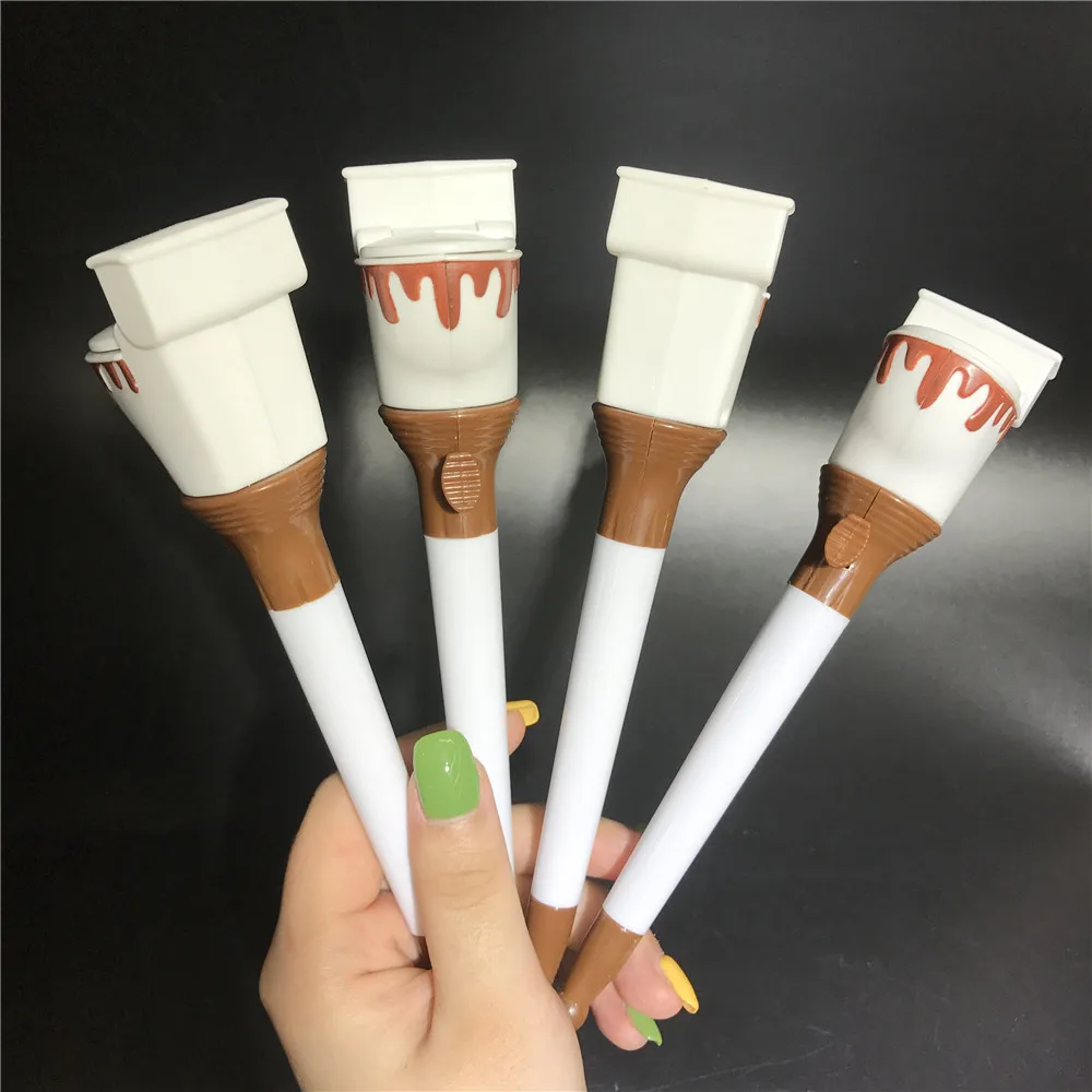 Cartoon Toilet Poop Ballpoint Pen Novelty 0.7mm Black Ink Ball Pen ...