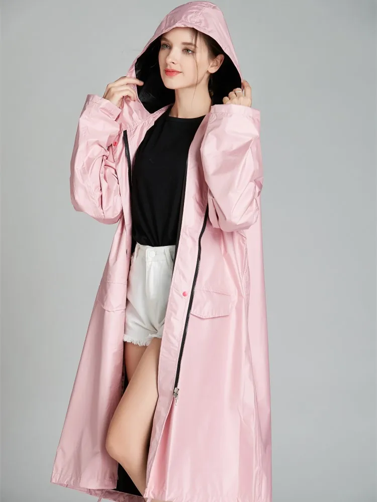 Korean And Japanese Fashion Long Raincoat Shading Coating Windbreaker ...