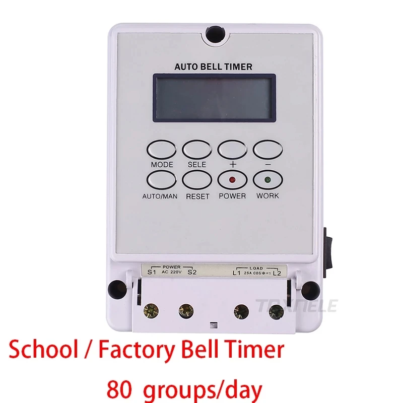 Intelligent microcomputer Auto bell ring timer controller school bell ...
