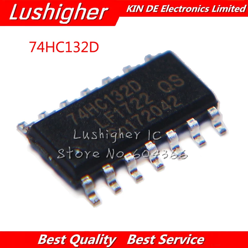 10 piezas 74HC132D 74HC132 SOP14 SN74HC132DR SOP SN74HC132 SMD IC nuevo ...
