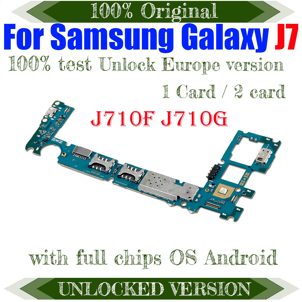 Placa base 100% original desbloqueada para Samsung Galaxy J7 J710F ...