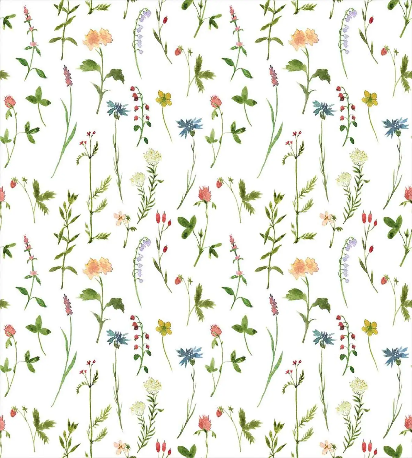 Floral Duvet Cover Set Spring Season Themed Watercolors Painting of ...