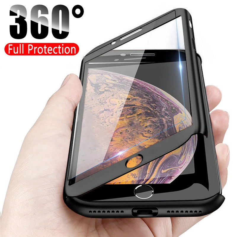 360 Full Cover Phone Case For iPhone 7 8 6 6s Plus SE 2020 Protective ...