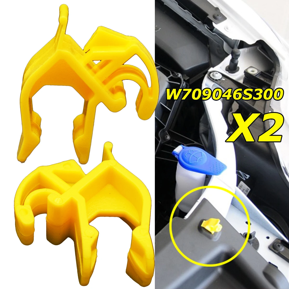 2x-Car-Hood-Bonnet-Support-Rod-Stay-Clip-W709046S300-For-Ford-Transit ...