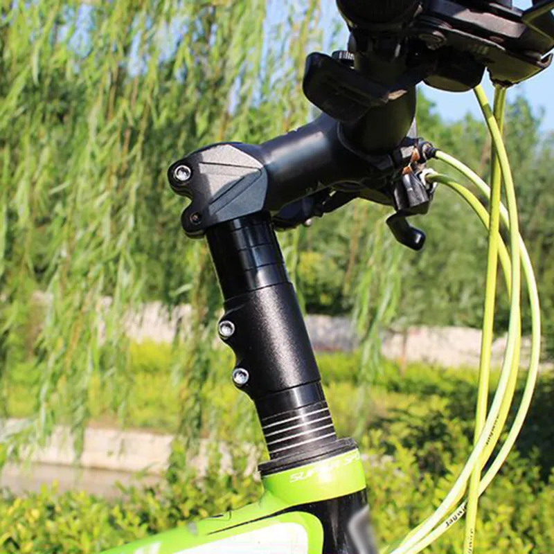 Handlebar Fork Stem Adapter Aluminum Alloy Bike Fork Stem Riser ...