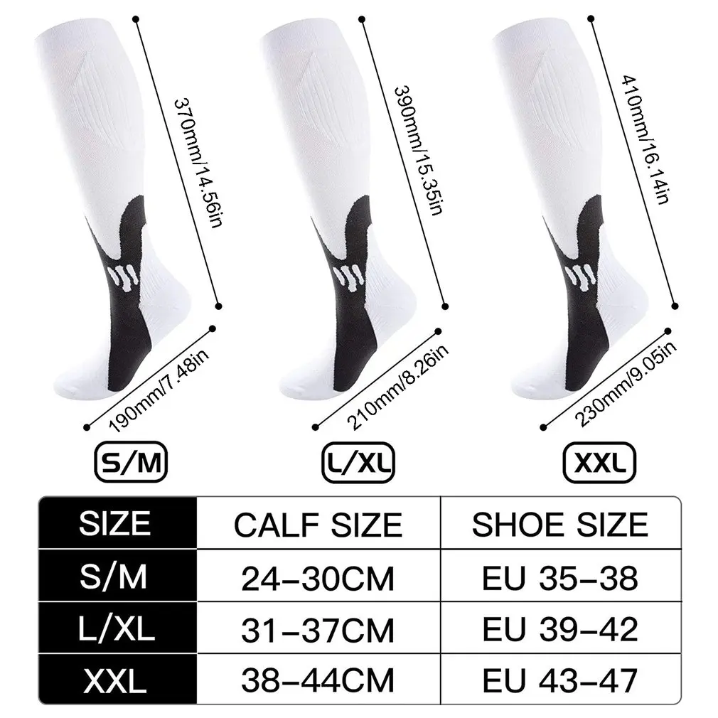 Chaussettes,Bas élastiques pour hommes et femmes,bas de Compression ...