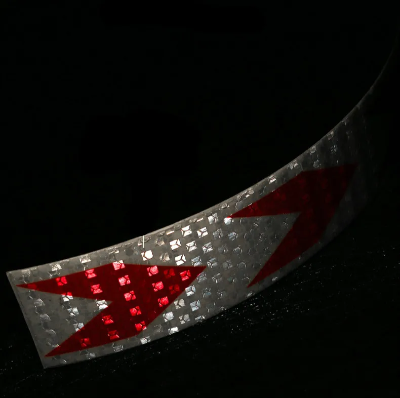 Reflective Arrow Sticker Rim Luminous Warning Tape Bike Reflector ...