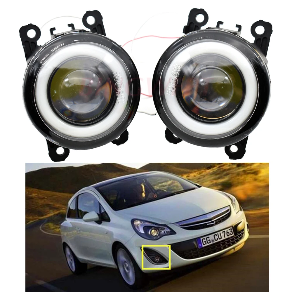 2 Stks/paar Mistlampen Angel Eye Drl Dagrijverlichting Voor Opel Corsa ...