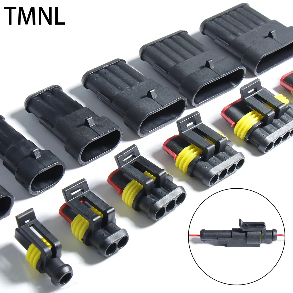 Denso conector de cable de 1/2/3/4/5/6 Pines, Terminal de enchufe ...