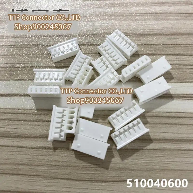 1000 개/몫 커넥터 51004 0600 510040600 플라스틱 쉘 6P 2.0MM 다리 폭 100% 신규 및 ...