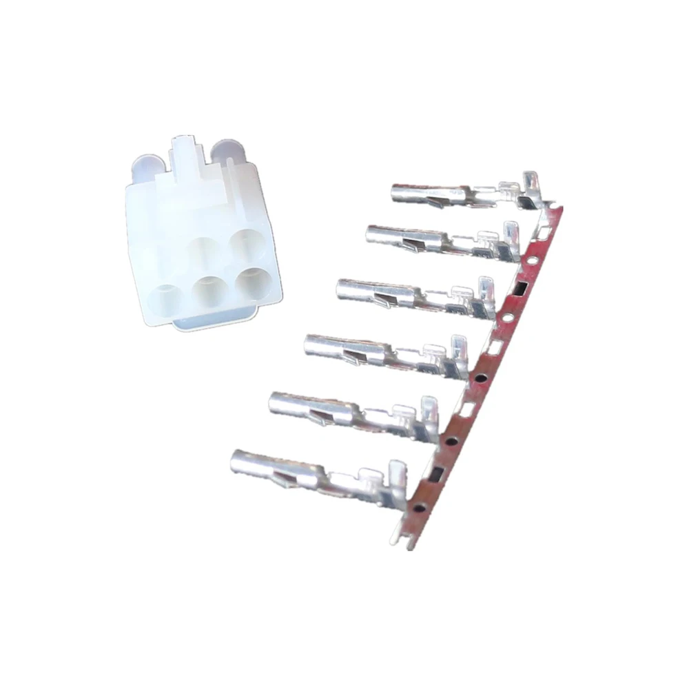 10pcs 6 PIN DC POWER CABLE SOCKET PLUG CONNECTOR For ICOM KENWOOD FT ...