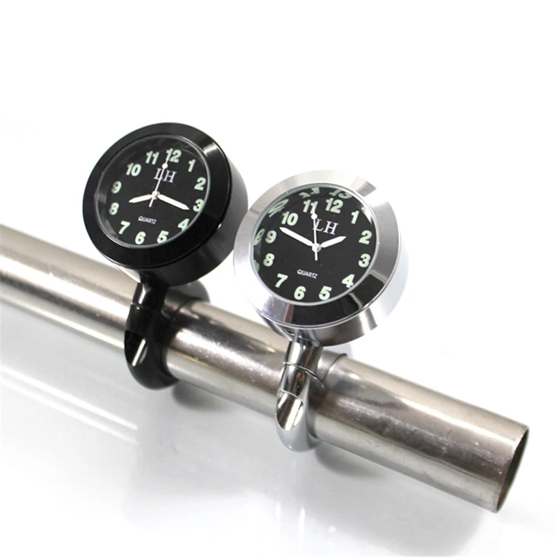 Universal 7/8"1" Motorcycle Handlebar Clock Watch For Harley Sportster ...