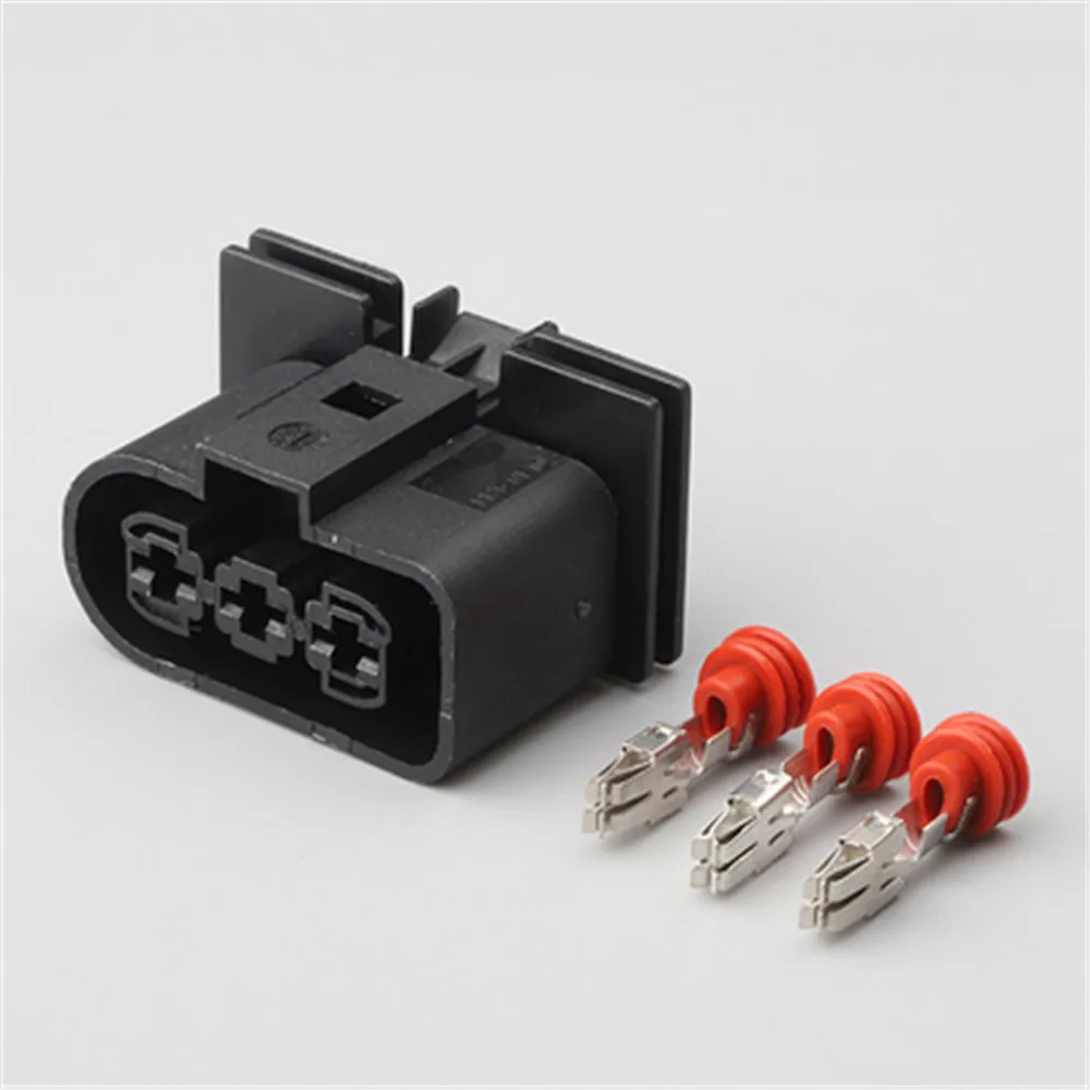 2/5/10/20/50/100sets 3pin VW 6.3 시리즈 자동 센서 플러그 와이어 전기 하네스 케이블 커넥터 방수 ...