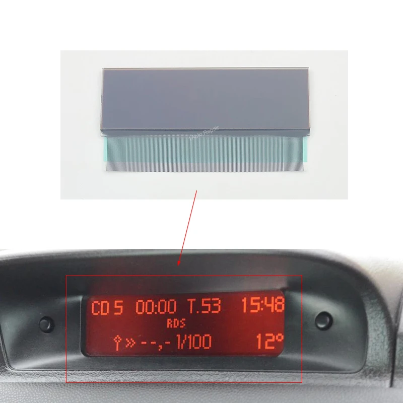 Central-Navigator-LCD-Display-Screen-for-Peugeot-206-307-Citroen-C5 ...