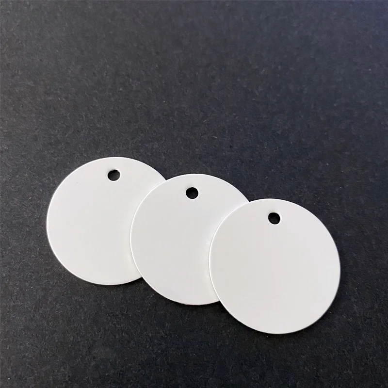 Sublimation Blank Dog Tag Aluminum Dog Name Tag Flat 30mm Round Shaped ...