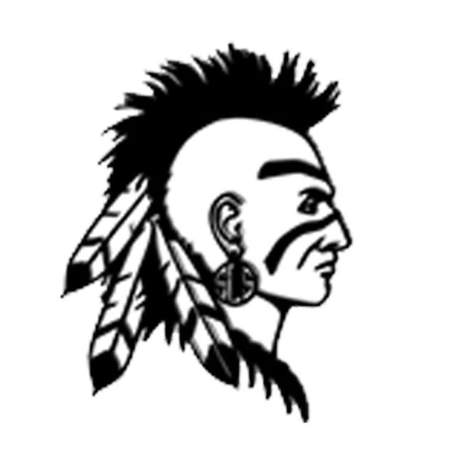 American Indian Chief Stencil