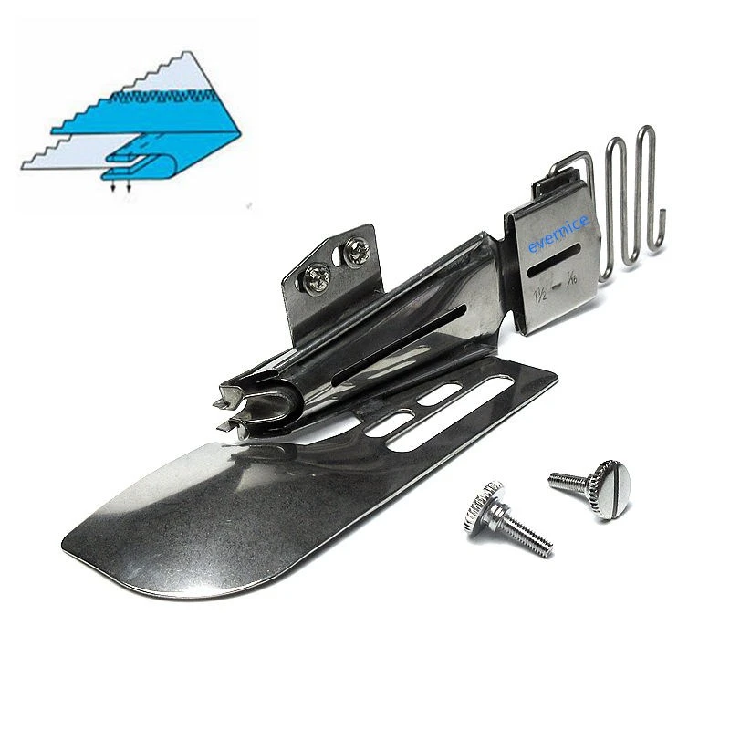 Cover Stitch Double Fold Edge Binder Attachment Folder For Janome ...