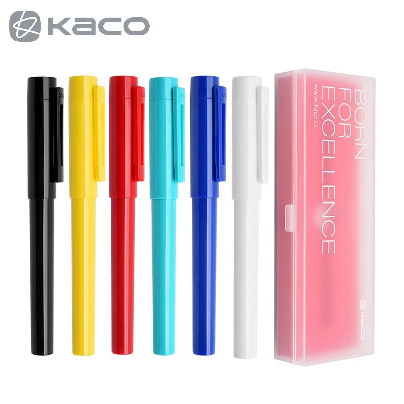 KACO SKY Pen Fountain Pen 0.3mm-0.4mm EU Standard Ink Bag 4 Colors with ...