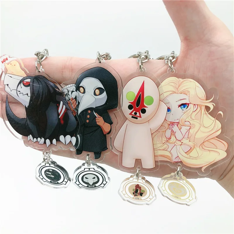 SCP Cosplay Keychain Accessories Key Chain Pendant Cartoon Badge ...
