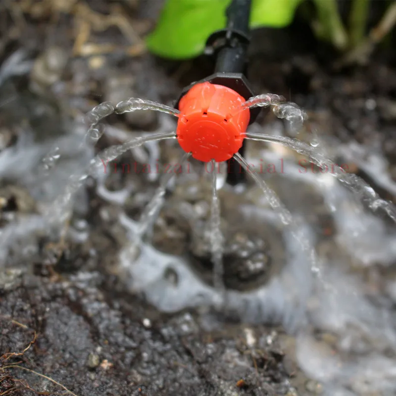 50m Garden DIY Drip System With 4-Ways Water Distributor Plant ...