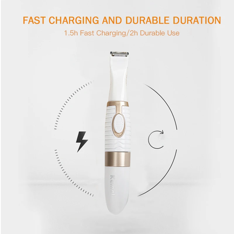 Wet dry women shaver bikini trimmer precision epilator face hair ...