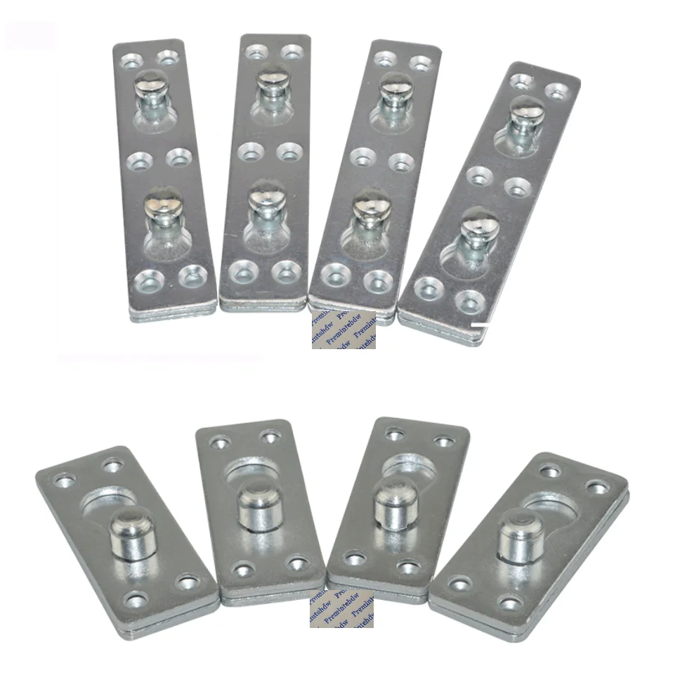 4Pcs-Wood-Bed-Rail-Hanging-Bracket-Connector-Fastener-Rectangle-Steel ...