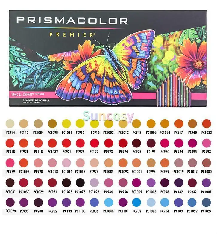 original Sanford Prismacolor Premier Soft Core Colored Pencils,150 ...